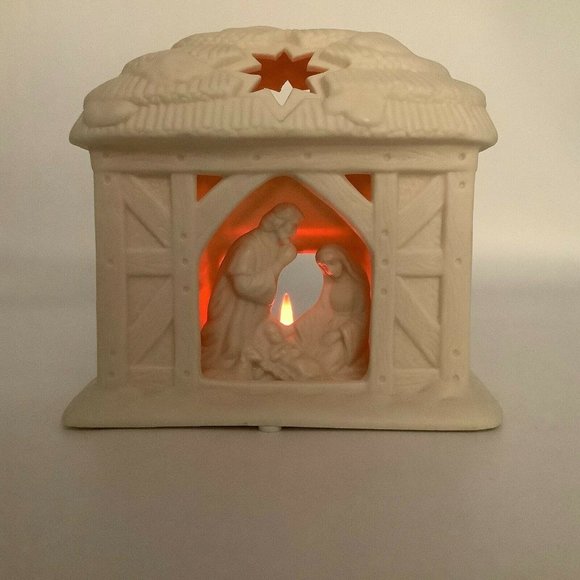 PartyLite | Accents | Partylite Nativity O Holy Night P08 Tea Light ...